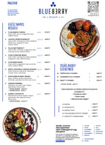 Menu – Blueberry Brunch
