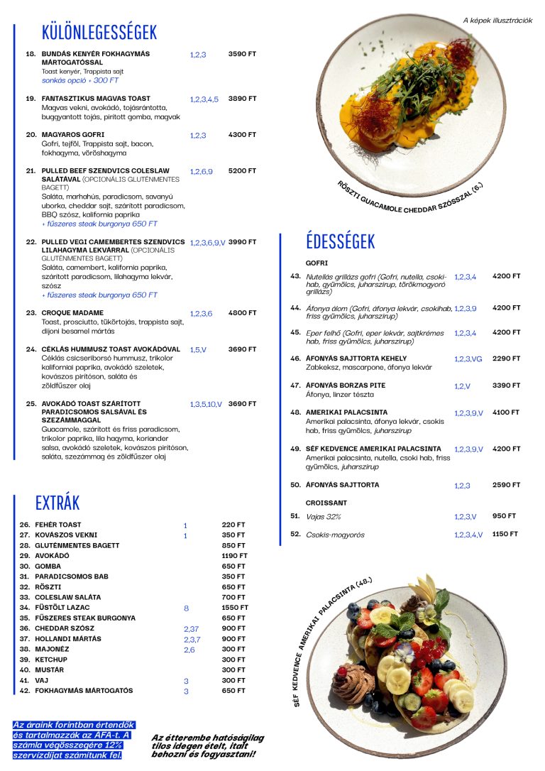 Menu – Blueberry Brunch